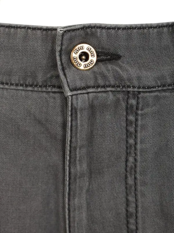 Miu Miu Five-pocket Chambray Trousers