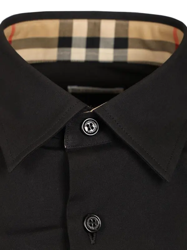 Burberry Slim Fit Shirt In Stretch Cotton
