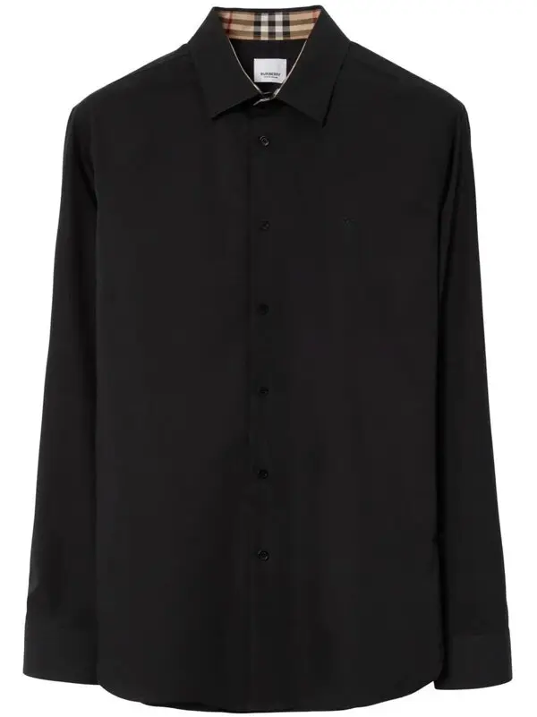 Burberry Slim Fit Shirt In Stretch Cotton