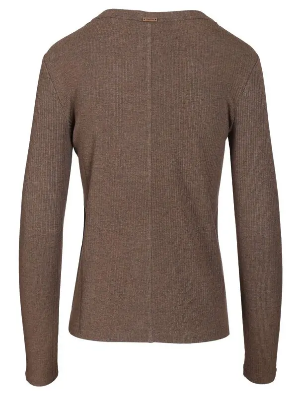 Max Mara Ribbed Silk And Lyocell Sweater - Cream