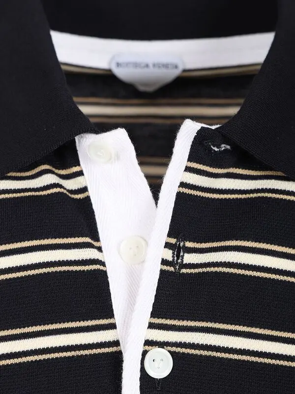 Bottega Veneta Striped Polo Shirt - Multicolor