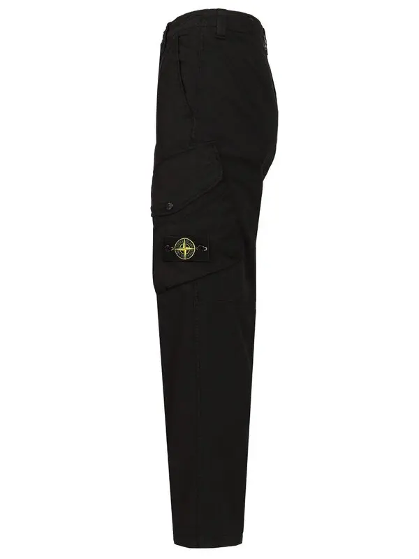 Stone Island Stretch Organic Cotton Twill Cargo Trousers