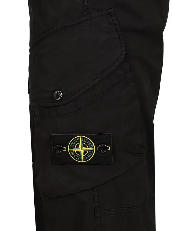 Stone Island Stretch Organic Cotton Twill Cargo Trousers