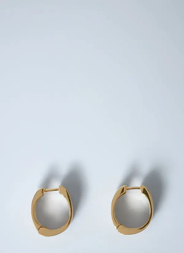 TOTEME Signature Hoop Earrings In -plated Brass - Gold