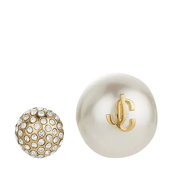 JIMMY CHOO Auri Studs Earrings - Gold