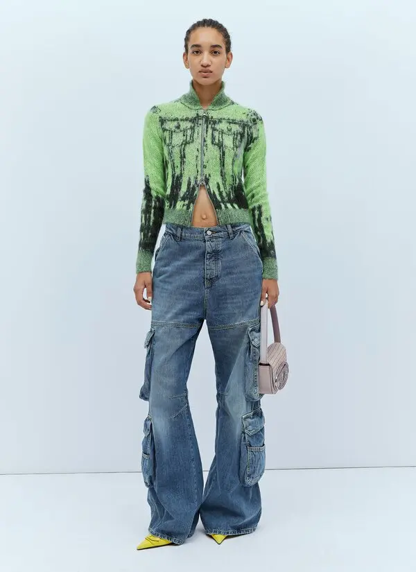 DIESEL® M-taphos Fuzzy Sweater With Distressed Motif