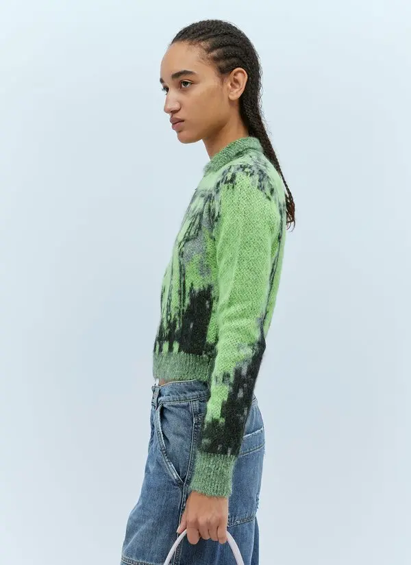 DIESEL® M-taphos Fuzzy Sweater With Distressed Motif