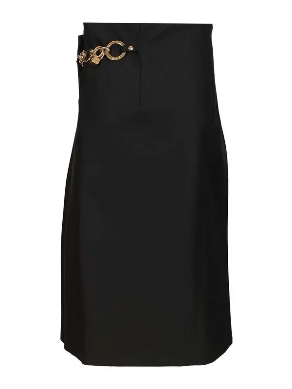 Celine Mohair Wool Midi Skirt