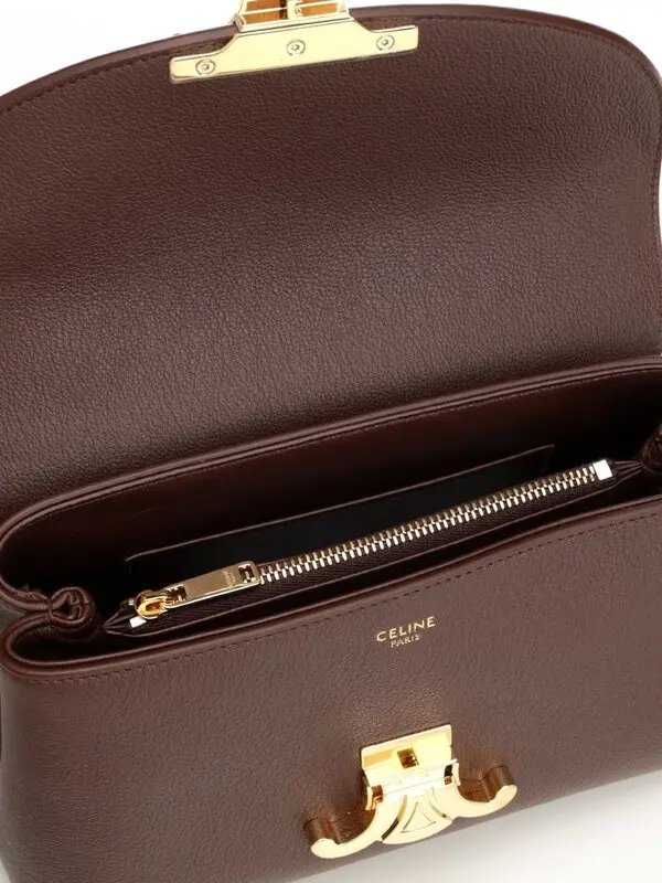 Celine Nino Teen Bag In Garnet Leather - Brown