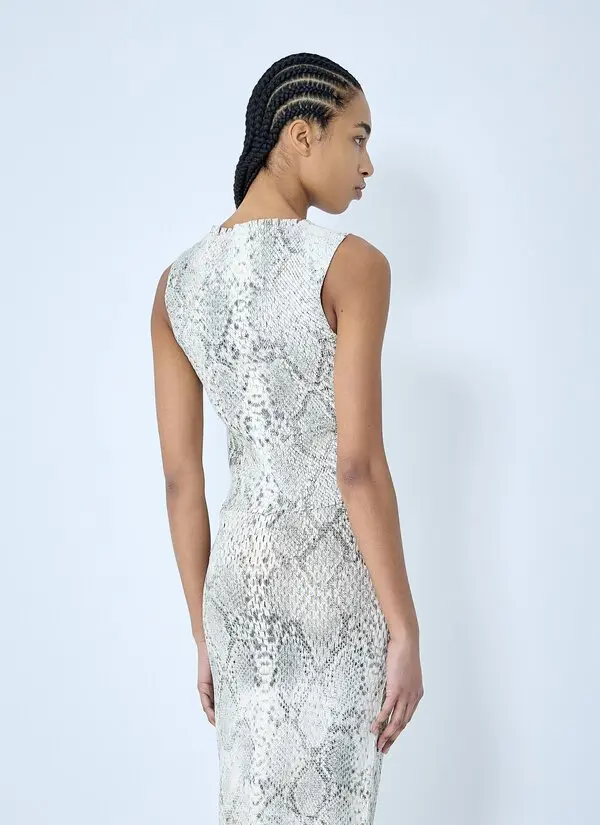 Alexander Wang Snake-print Embossed Tank Top