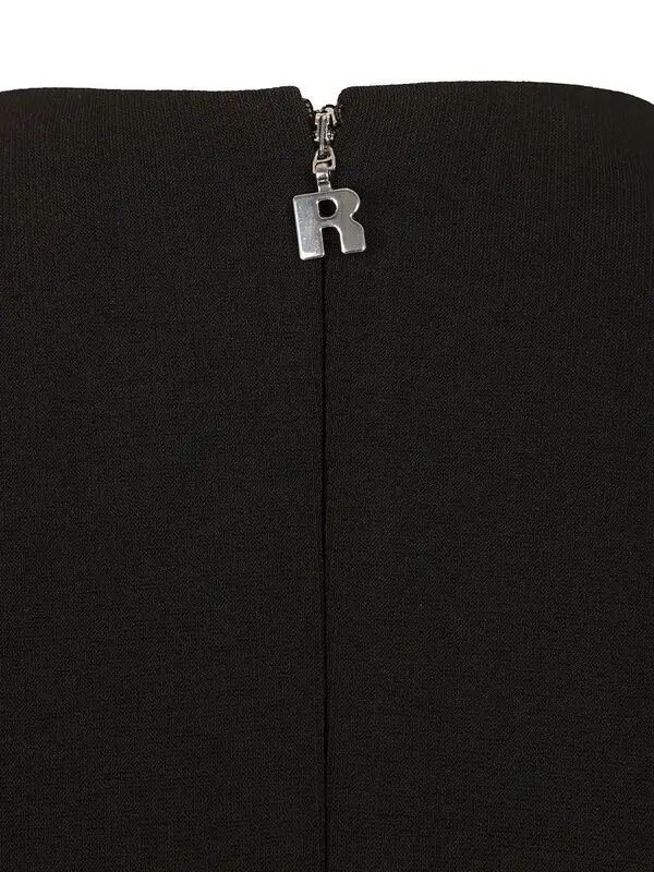 ROTATE BY BIRGER CHRISTENSEN Cap Sleeve Draped Maxi Dress - Black