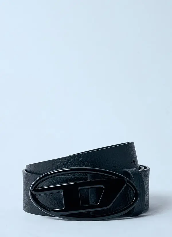 DIESEL® B-1dr Leather Belt - Black
