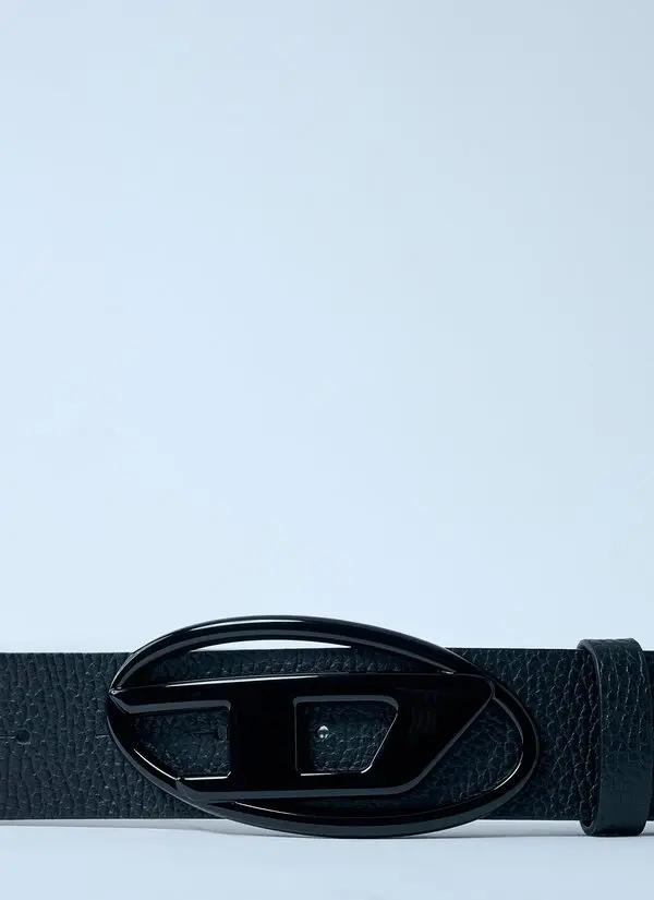 DIESEL® B-1dr Leather Belt - Black