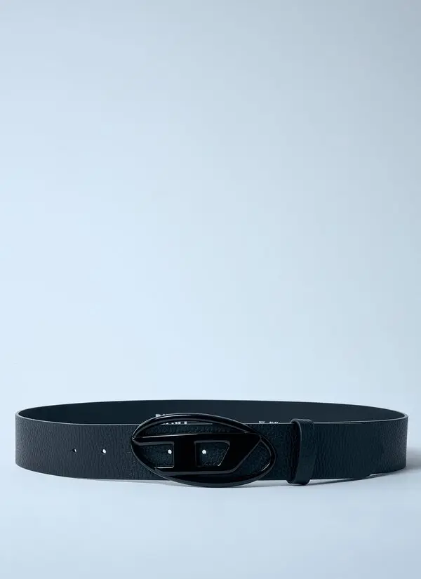 DIESEL® B-1dr Leather Belt - Black