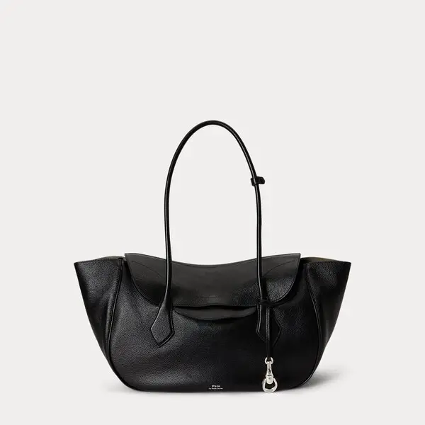 Ralph Lauren Polo Blaze Large Shoulder Bag - Black