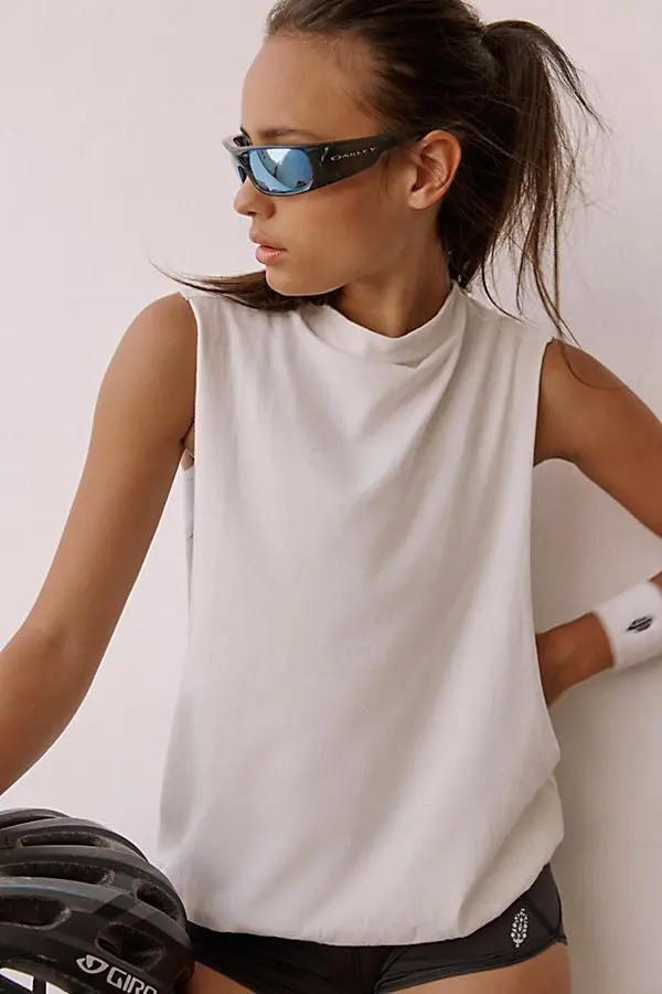 Free People Uprise Mock Neck Tank