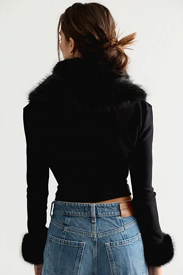 Free People Penny Lane Fur Bolero