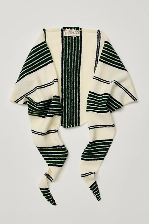 Free People Rugby Triangle Scarf - Varsity Green