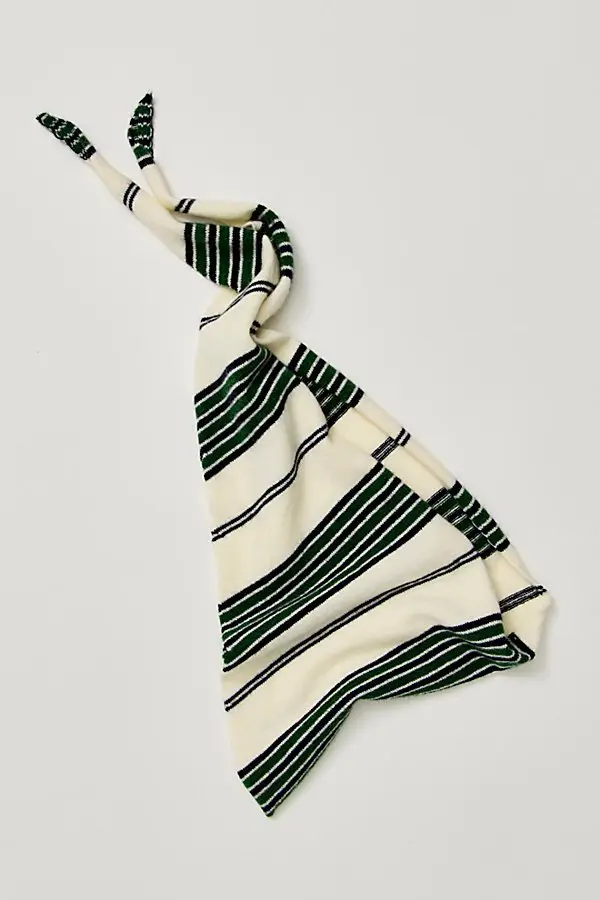 Free People Rugby Triangle Scarf - Varsity Green
