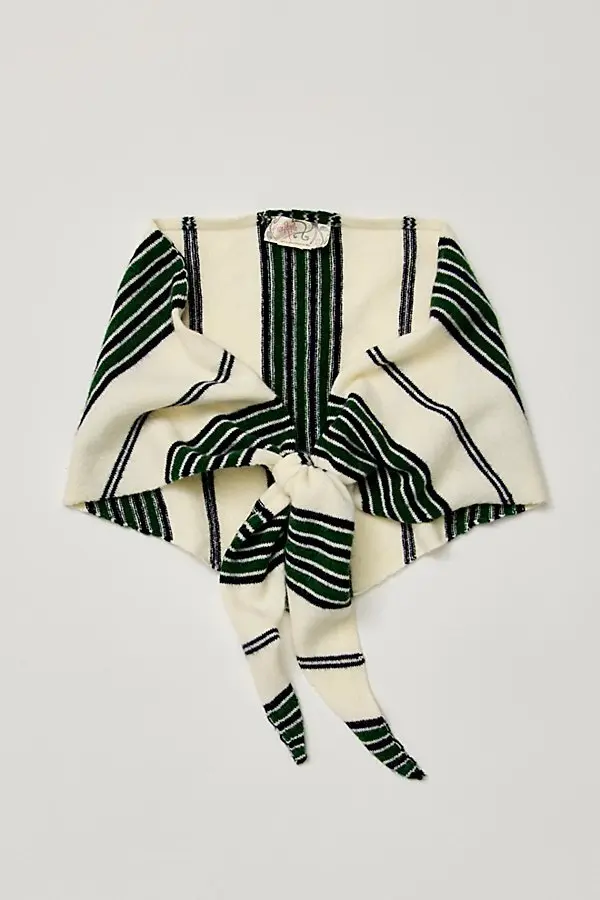 Free People Rugby Triangle Scarf - Varsity Green