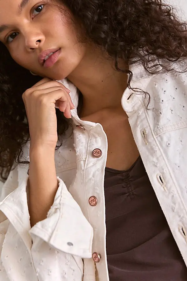 ONETEASPOON Daria Drilled Button Down Shirt