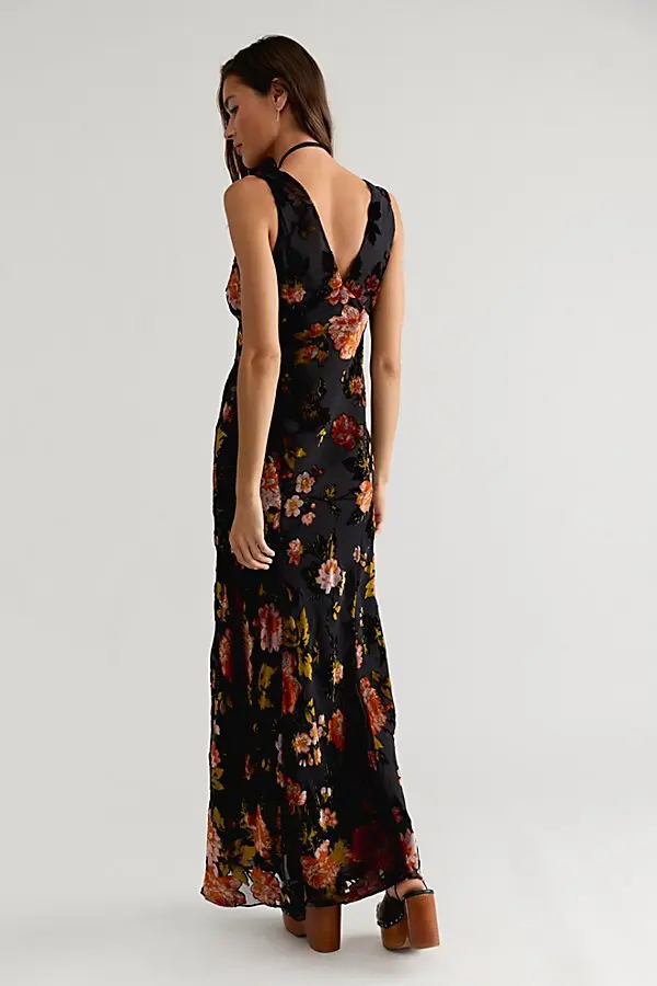 Anna Sui Folia Devore Maxi Dress