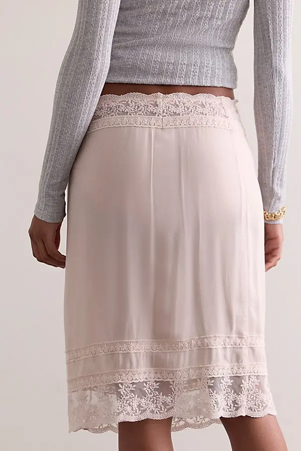 Free People Good Company Midi Slip Skirt