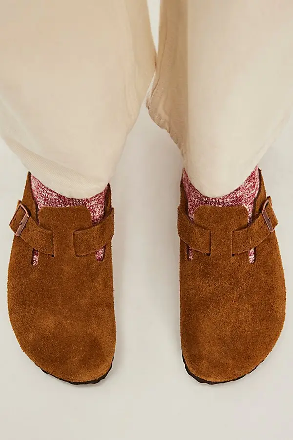 BIRKENSTOCK Boston Soft Footbed Clogs - Mink