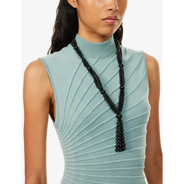 MOSQUITO Beaded Onyx Necklace