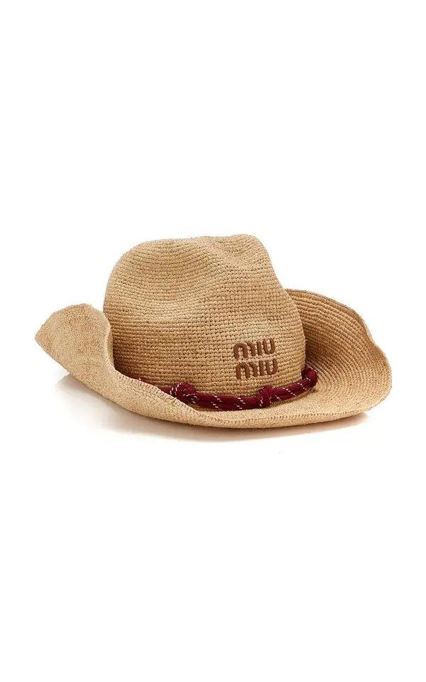 Miu Miu Raffia Cowboy Hat