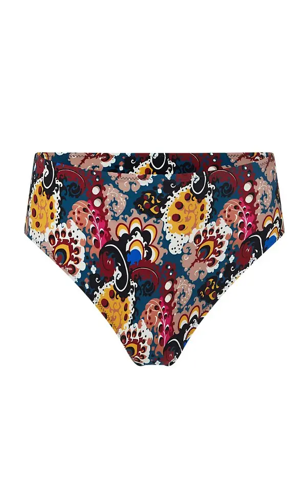 DAR ZÉRO STUDIO High Rise Bikini Bottom With Exclusive Print - Multi