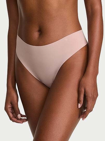 Victoria's Secret No-show Mid-rise Thong Panty - Beige
