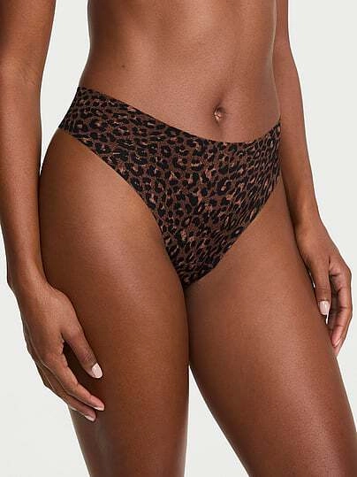 Victoria's Secret No-show Mid-rise Thong Panty - Print