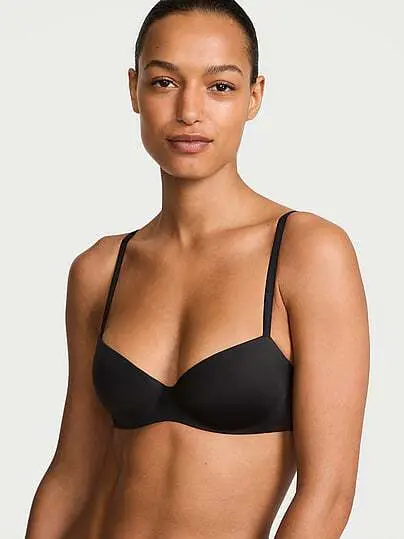 Victoria's Secret Body Victoria Flexfactor Lightly Lined Balconette Bra - Black