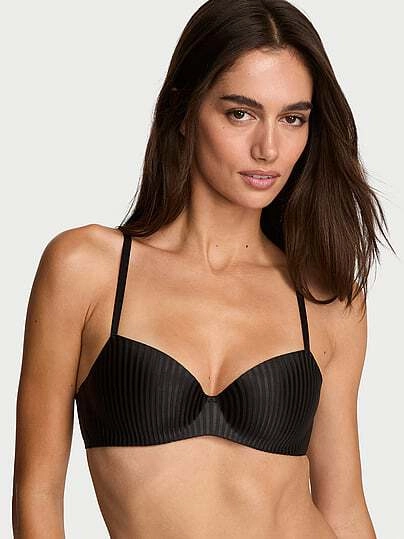 Victoria's Secret Body Victoria Flexfactor Lightly Lined Balconette Bra - Black