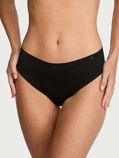 Victoria's Secret No-show Mid-rise Bikini Panty - Black