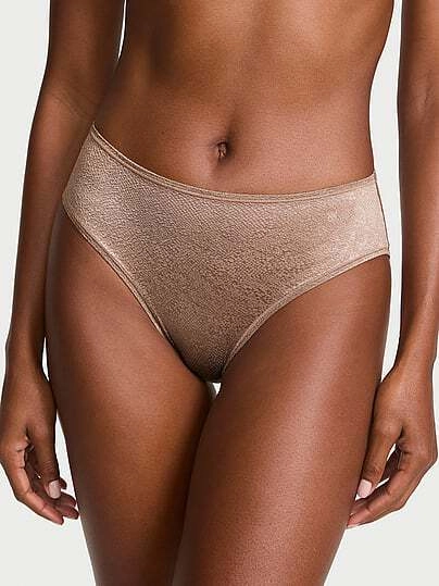 Victoria's Secret No-show Mid-rise Bikini Panty - Brown