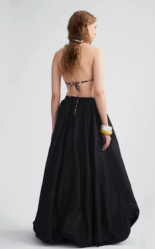 DAR ZÉRO STUDIO Exclusive Tech-silk Bubble Maxi Skirt