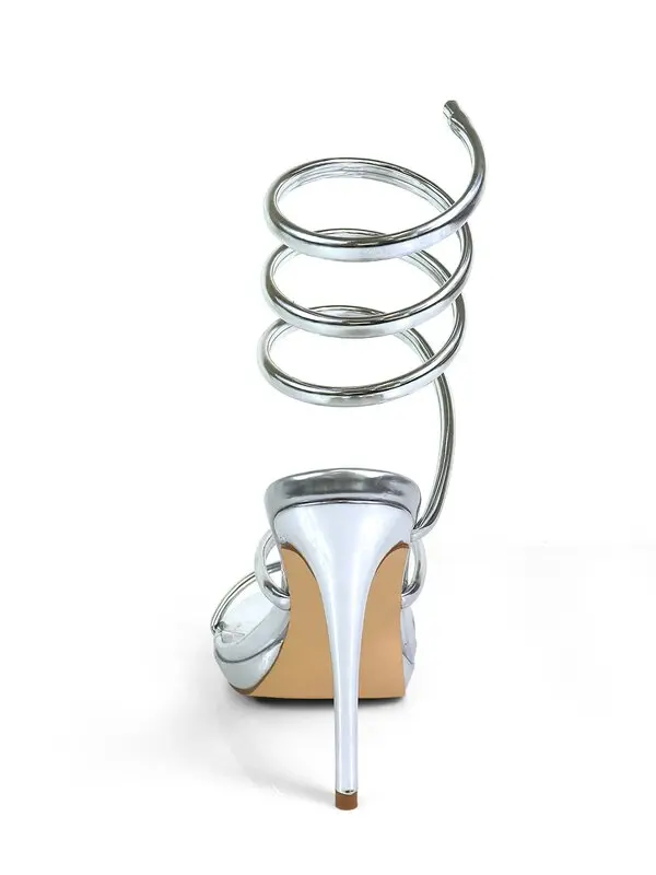 Frederick's Of Hollywood Sabine Strappy Stiletto Sandals