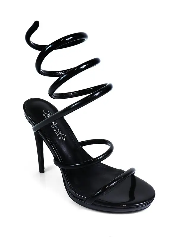 Frederick's Of Hollywood Sabine Round Toe High Heel Sandals