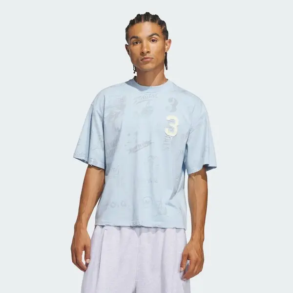 Adidas Originals Varsity Graphic Tee Blue - Clear Sky