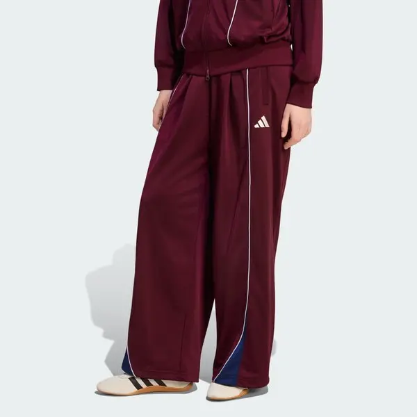 Adidas Stadium Tricot Loose Fit Track Pants - Maroon