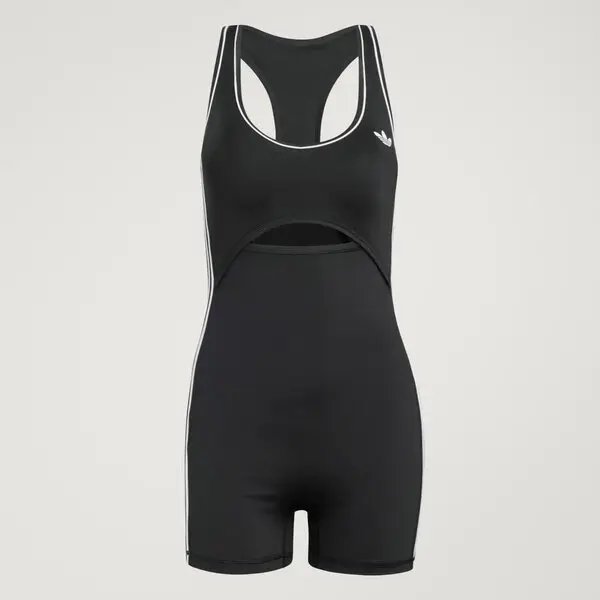 Adidas Originals Sport Bodysuit With Piping And Cut-out Detail