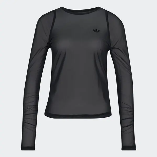 Adidas Originals Sport Mesh Long Sleeve Shirt - Black