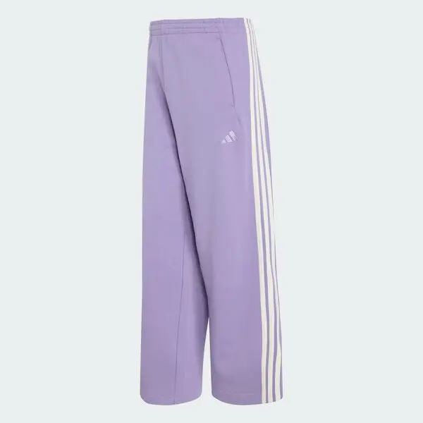 Adidas 3-stripes Wide Leg Pants - Magic Lilac