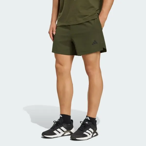 Adidas D4t Essentials Shorts Dark Green S 5 - Night Cargo