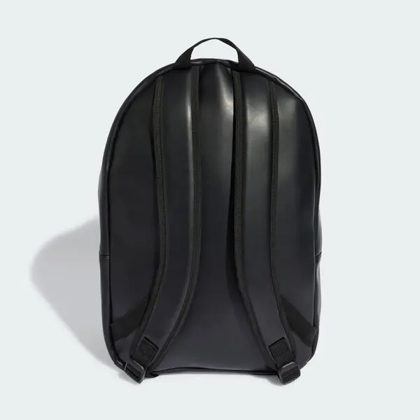 Adidas Leather Backpack With Top Handle And Zipper Closure