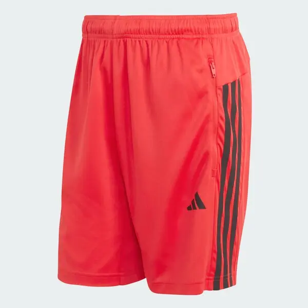 Adidas Workout Essentials Base 3-stripes Pique Short 9inch Pure Ruby