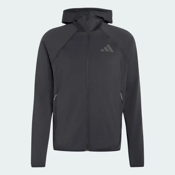 Adidas Xperior Climawarm+ Ventknit Fleece Hooded Jacket - Black