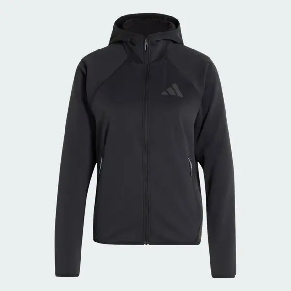 Adidas Terrex Xperior Climawarm+ Ventknit Fleece Hooded Jacket - Black